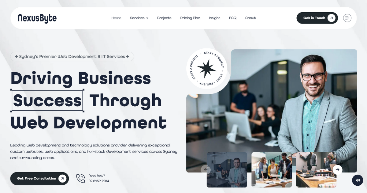Premium Web Development | Business & Residential IT Services Sydney - NexusByte