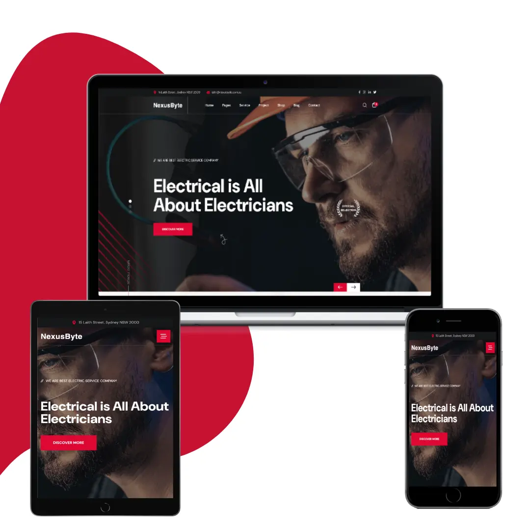 Electrical Website - Project Portfolio | NexusByte